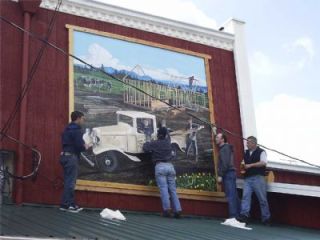 Engstrom installs painting at Arlington | Arlington Times